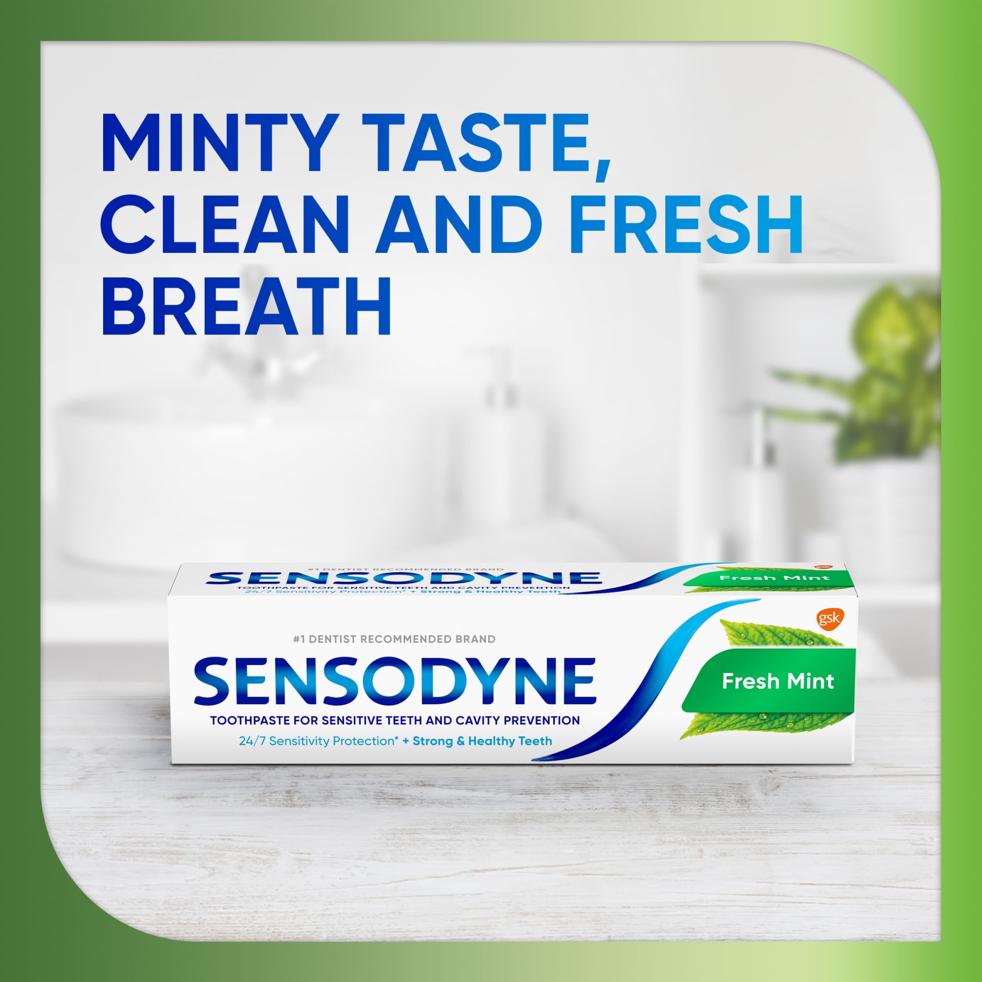 Sensodyne Cavity Prevention Sensitive Toothpaste, 4 oz, 2 Pack, Mint ...