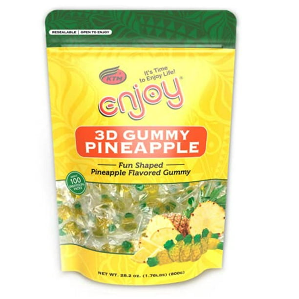 3D Gummy Pineapple Large 28.2 Ounce Bag - Walmart.com