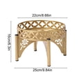 cpengpj Single-Tier Wrought Iron Flower Pot Rack, Rust Proof Corrosion ...