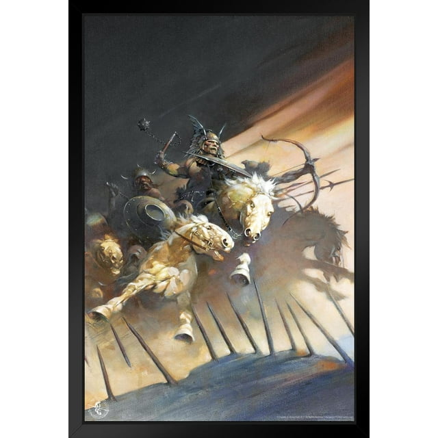 The Huns by Frank Frazetta Wall Art Gothic Fantasy Decor Frank Frazetta ...