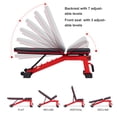 Relife Sports Adjustable Weight Bench for Full Body Workout, Incline ...