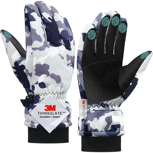 Everest Winter Snow Gloves for Men Women, Touchscreen Waterproof ...