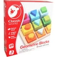 Classic World Wooden Geometric Blocks Set - Walmart.com