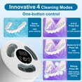 HYCHIKA Ultrasonic Retainer Cleaner Machine with UV, 4 Modes, 45kHz ...