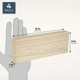 4-Pack Unfinished MDF Wood Rectangles Pieces for Crafts, 1 Inch Thick ...