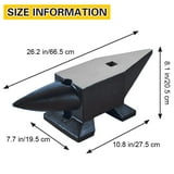 Single Horn Anvil , Cast Steel Anvil with Countertop and Stable Base ...