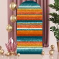 Arch Backdrop 6 Ft, Teal Orange Striped Spandex Stretch Fitted Arch ...