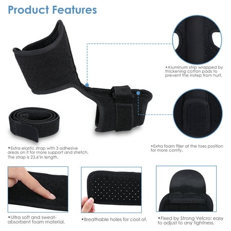 Foot Splint, Comfy Foot Splint Night Splints, Adjustable Foot Drop ...