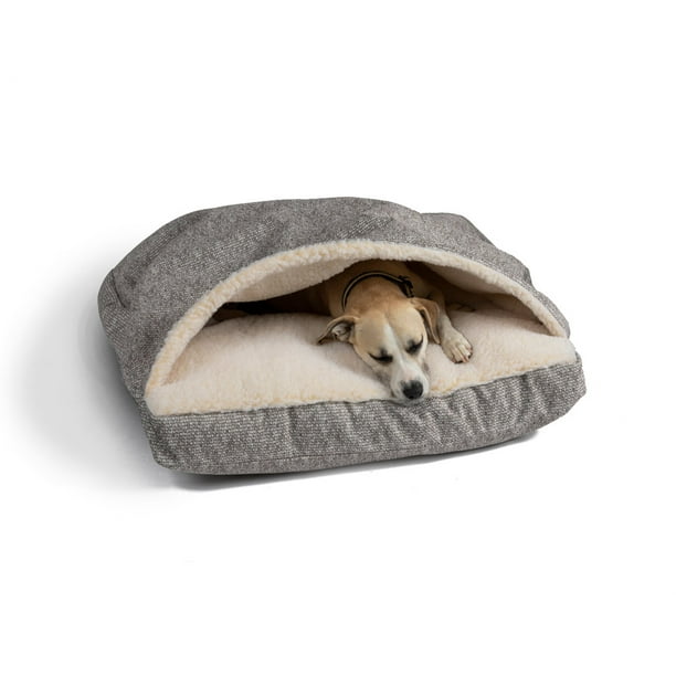 Snoozer Cozy Cave Square Pet Bed, Medium, Merlin Linen, Hooded Nesting ...