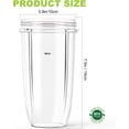 2-Pack 32 oz Replacement Blender Cups for Nutribullet 600W and 900W ...