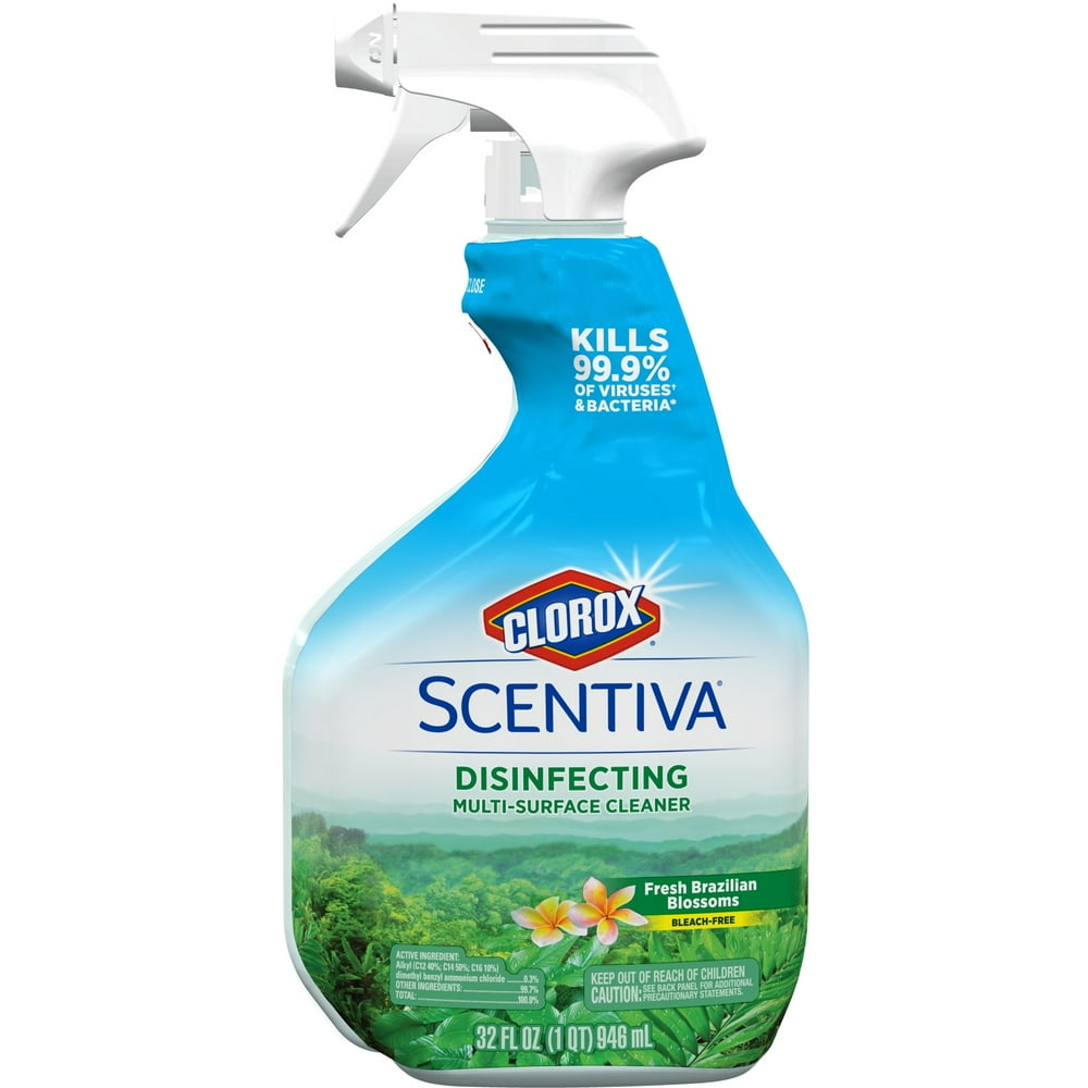 Clorox Scentiva Multi Surface Cleaner, Spray Bottle, Bleach Free, Fresh ...