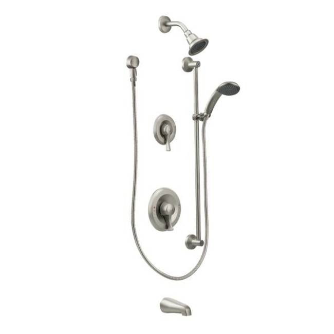 Moen Classic Brushed Nickel Posi-Temp(R) Transfer All-Metal Trim Kits - Walmart.com