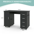 Free Shipping! Computer Desk with Drawers and Desk, 47.2in Long Office ...