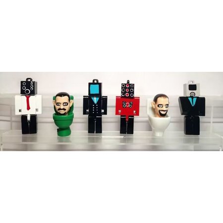 Set Skibidi Toilet Man Camera Man Figure TV Man Speaker Man Model ...