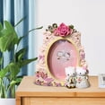 6inch Cartoon Resin Photo Frame Vintage Flowers Picture Frame Valentine ...