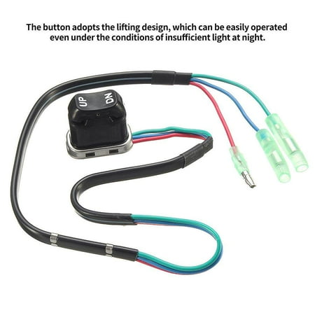 Outboard Box Tilting Switch Kit Universal Remote Side Control with Boat ...