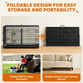 Alden Design 42″ Dog Crate with 2 Doors and Pull-out Tray for Large Dog ...