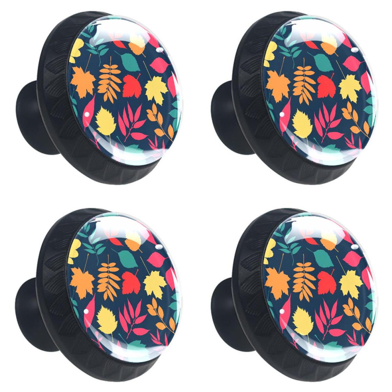 4 Pcs Fall Autumn Leaf Knobs for Kitchen Cabinet Cupboard Dresser ...