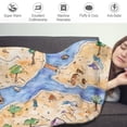 59.1in Round Blanket Light Weight Anti-Wrinkle Anti-Allergy Non ...