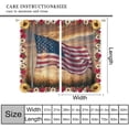 American Flag Blackout Curtains, 4th of July Floral Flowers Patriotic ...
