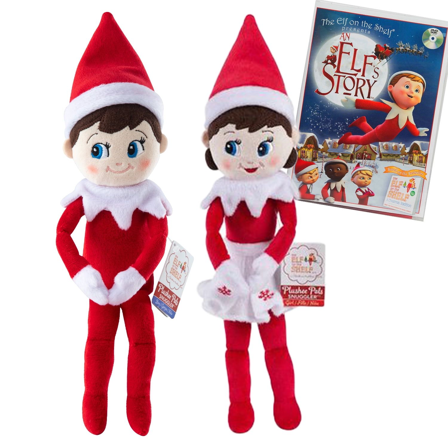 The Elf on the Shelf 12" Plushee Pal Snuggler Elf Light Girl & Light ...