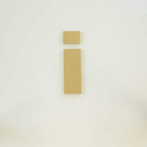 Package of 1, 10 Inch X 1/2" Thickness MDF Letter "i" in The Arial Font ...