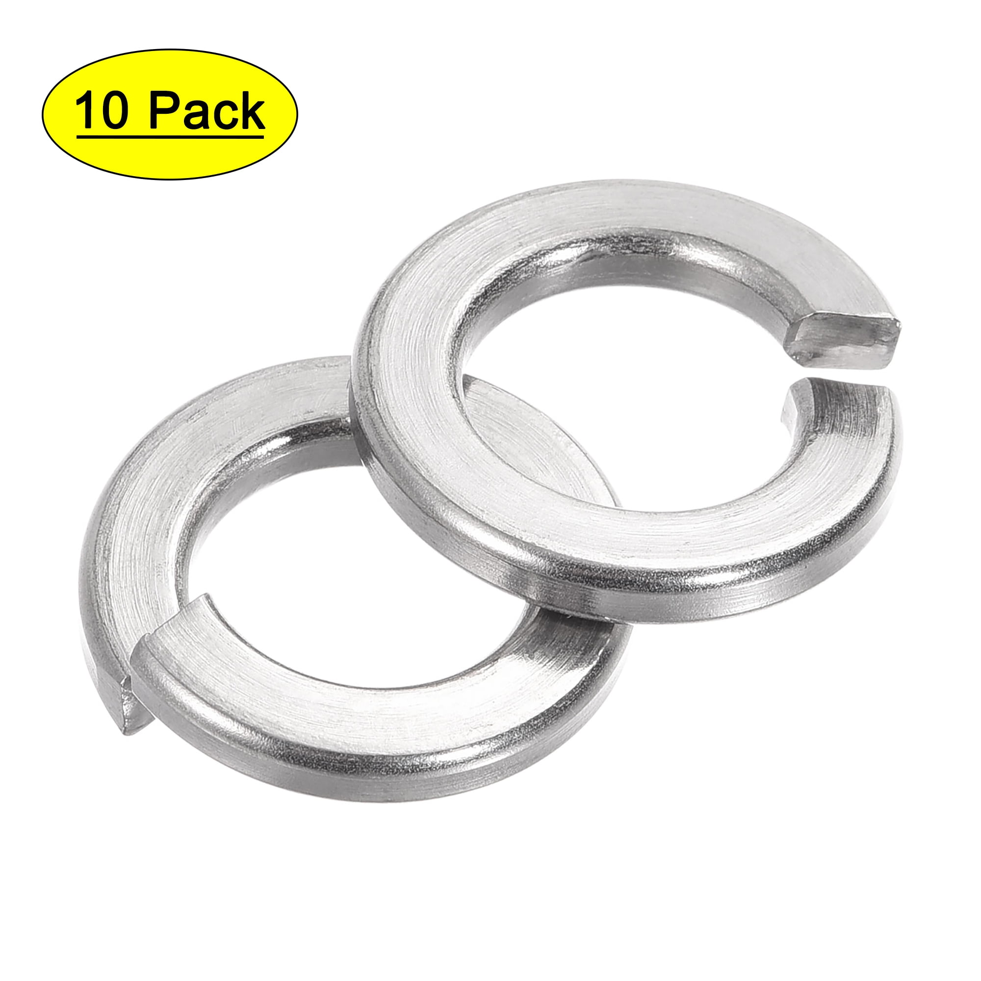 Uxcell 1/2-Inch 304 Stainless Steel Split Spring Lock Washer 10 Pack ...