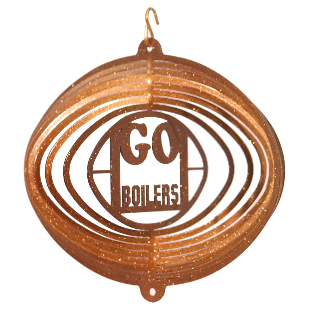 SWEN Products PURDUE GO BOILERMAKERS Circle Swirly Metal Wind Spinner ...