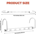 12-Pack Metal Hanger Organizer, Foldable Closet Hanger Rack, Sturdy ...