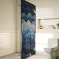 Blue Gradient Water Ripple Window Privacy Film, Rainbow Film Decorative ...