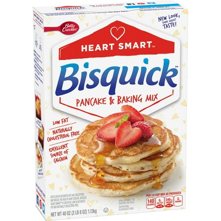 Betty Crocker Bisquick Heart Smart Pancake and Baking Mix, 40 oz ...