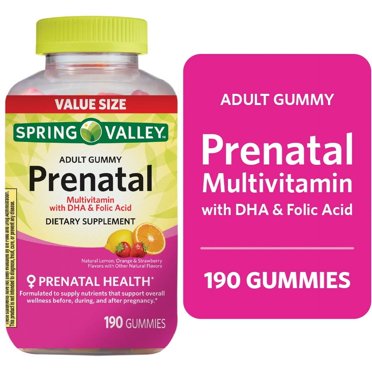 Spring Valley Prenatal Multivitamin/Multimineral for Pregnant and ...