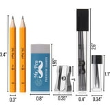 Mr. Pen- Geometry Set, 15 pcs, Geometry Kit Set with Shatterproof ...