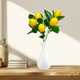 Artificial Lemon Decor, Fake Lemons Branch Yellow Lemon and Greenery ...
