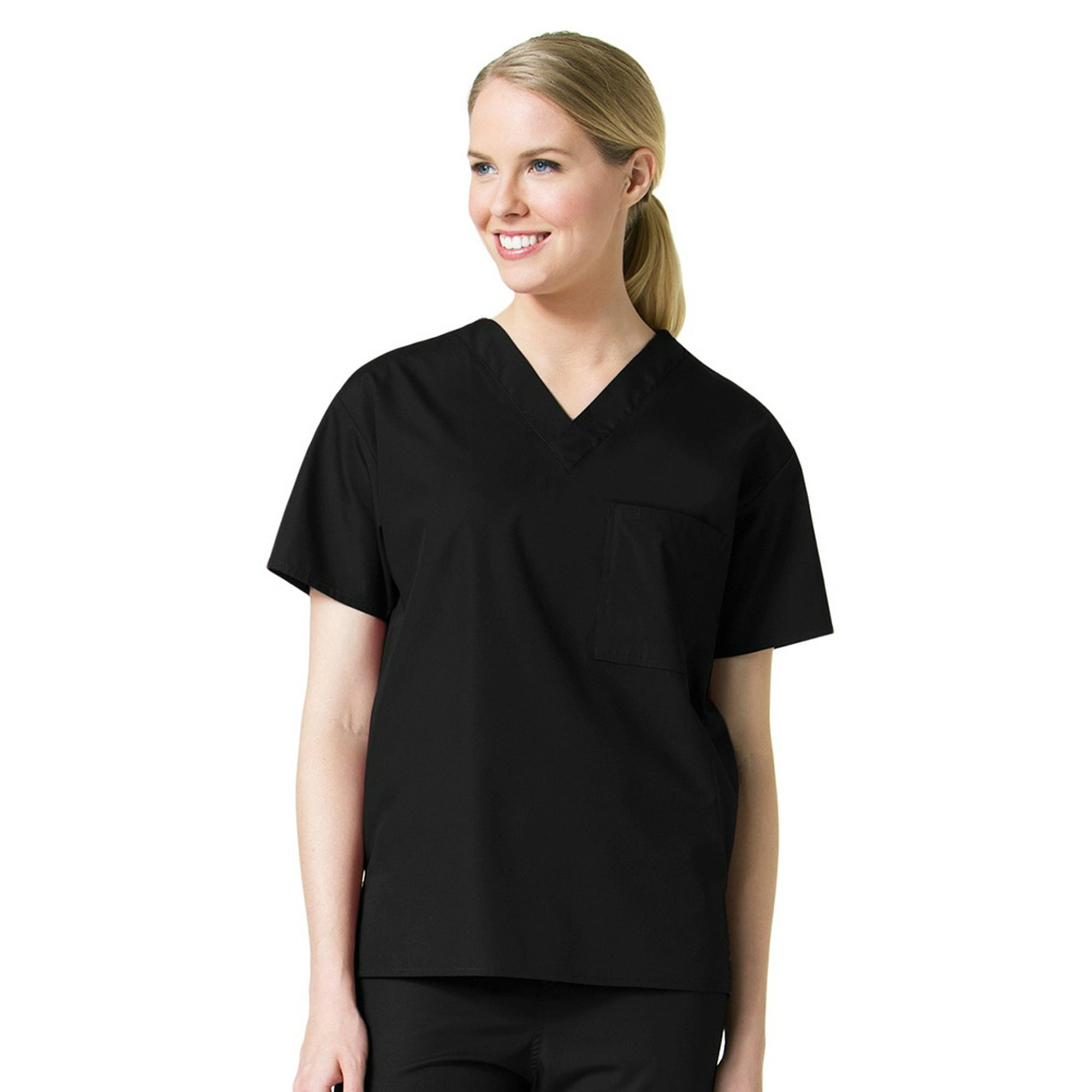 Click here for Core By Maevn Unisex V-Neck Scrub Top  Solid  1 Po... prices
