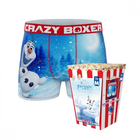 Crazy Boxers Frozen Olaf Boxer Briefs in Popcorn Box-Medium (32-34 ...