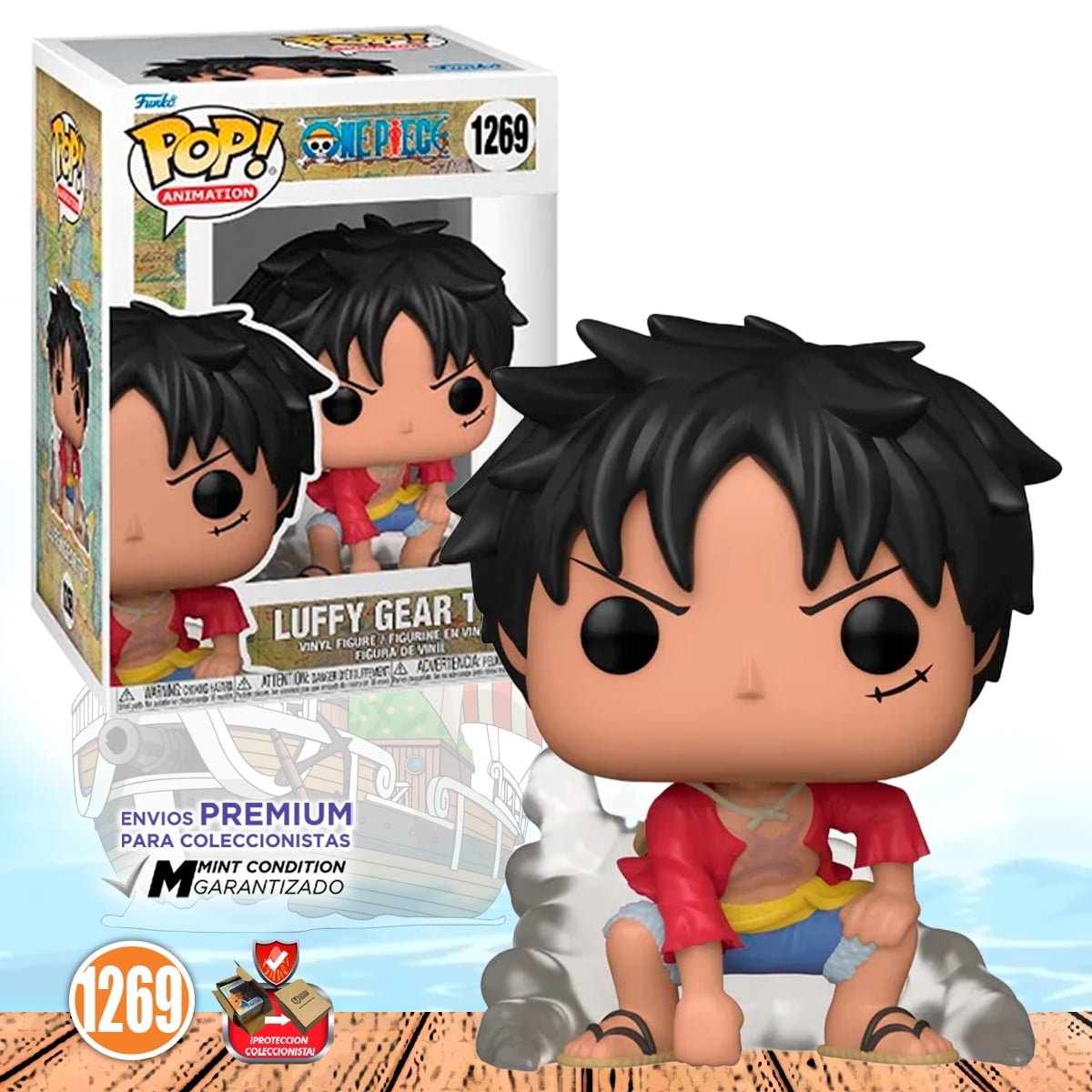 Funkjo Pop Luffy Gear Two #1269 Funko Anime Original | Walmart en línea