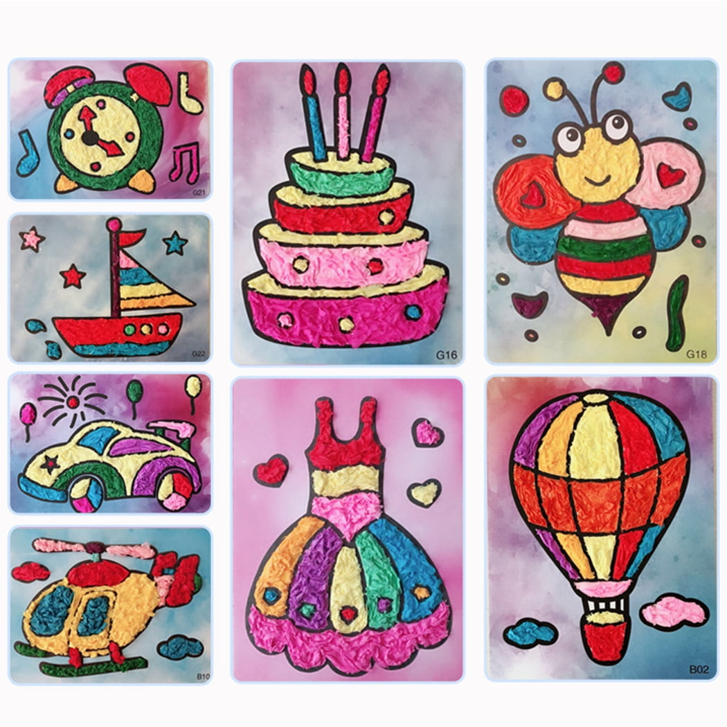 DIY Craft Kit Creative Paper Rubbing Handmade Craft Kit Educational Toy ...