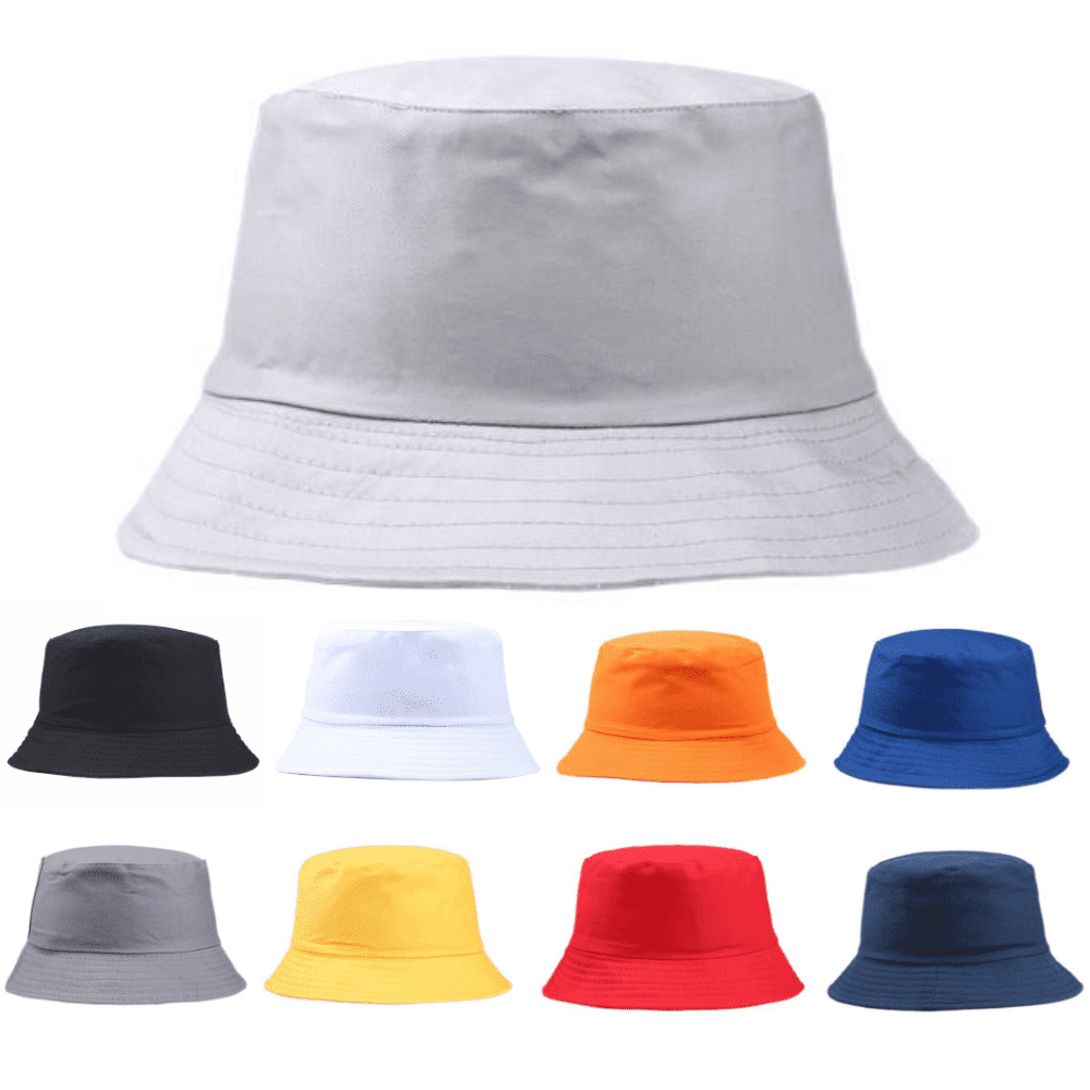 Bucket Hats Summer Travel Beach Sun Hat Outdoor Cap Unisex - Walmart.com