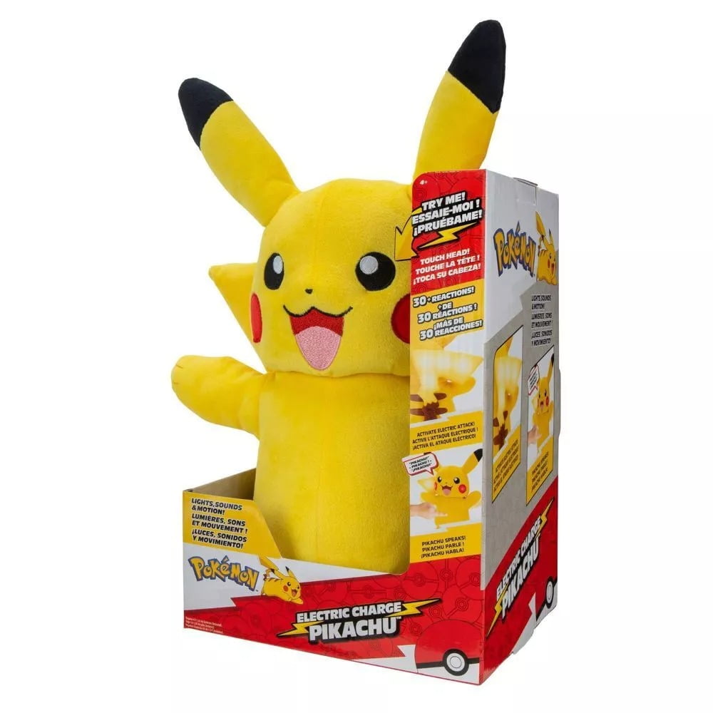 Figura de Colección Pokemon Electric Charge Pikachu Amarillo Luz Sonido ...