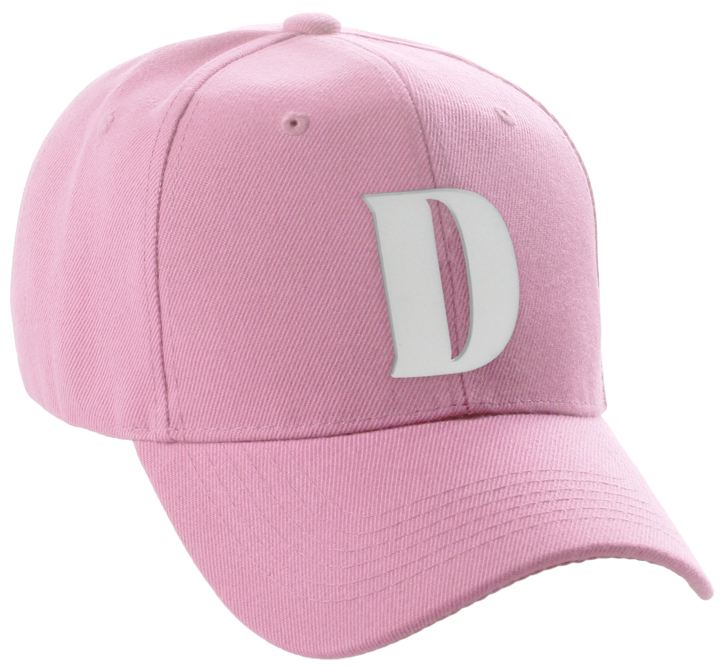Daxton Structured Curve Visor Bill Baseball Hat 3D Capital Alphabet ...