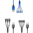 USB Multi Charging Cable 3/4/5 in1 Multiple Phone Cord USB C Multi ...