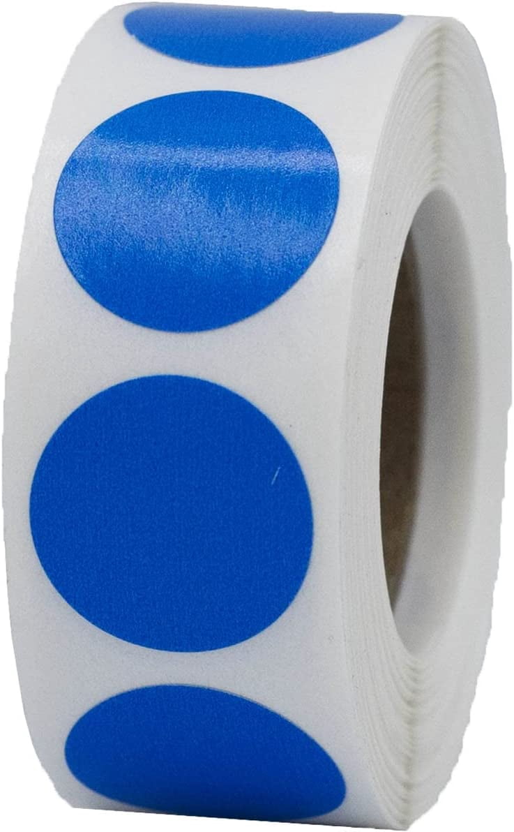 Blue Color Coding Labels for Organizing Inventory 0.75 Inch Round ...