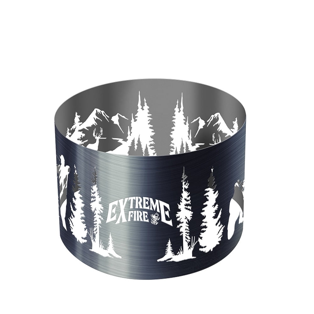 Extreme Fire "Woodland Sports" Steel Fire Ring - Walmart.com