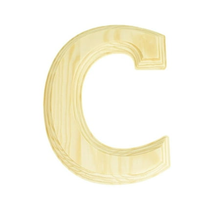 Pine Wood Beveled Wooden Letter C, Natural, 6-Inch - Walmart.com