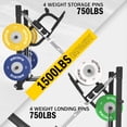 Syedee Compact Leg Press Machine, 1500LBS Capacity with Double Safety ...