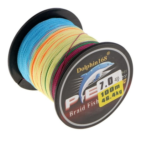 Braid Pe Multi-Color Braided Fishing Line 109Yards 72-132Lb Test ...
