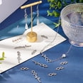 60Pcs 2 Styles Alloy Rhinestone Connector Charms Infinity Platinum 22.5 ...