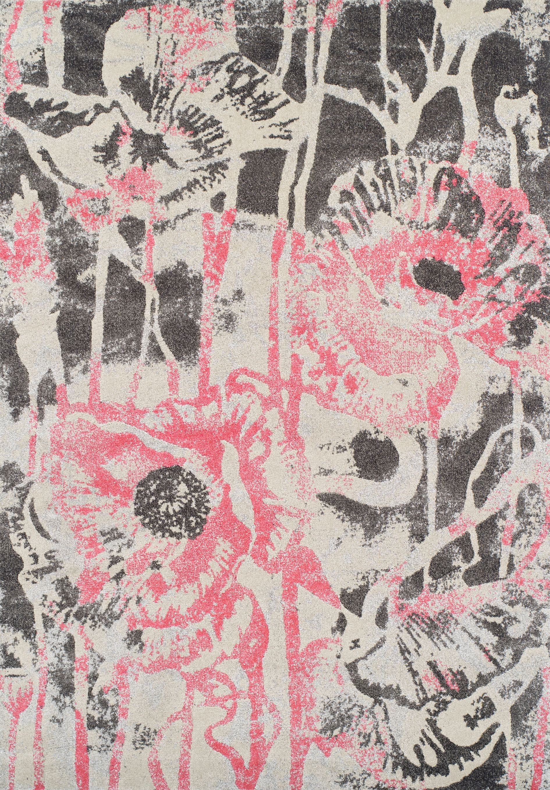 Addison Platinum Artistic Floral Pink Area Rug - Walmart.com