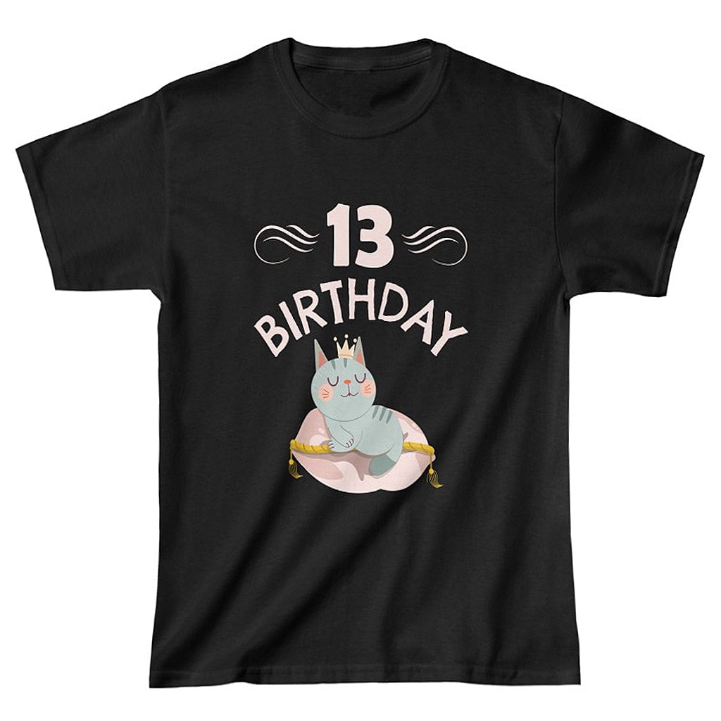 13th Birthday Girl Shirt 13 Year Old Girl Birthday Shirt Cat Shirts For 13th-birthday-girl-shirt-13-year-old-girl-birthday-shirt-cat-shirts-for